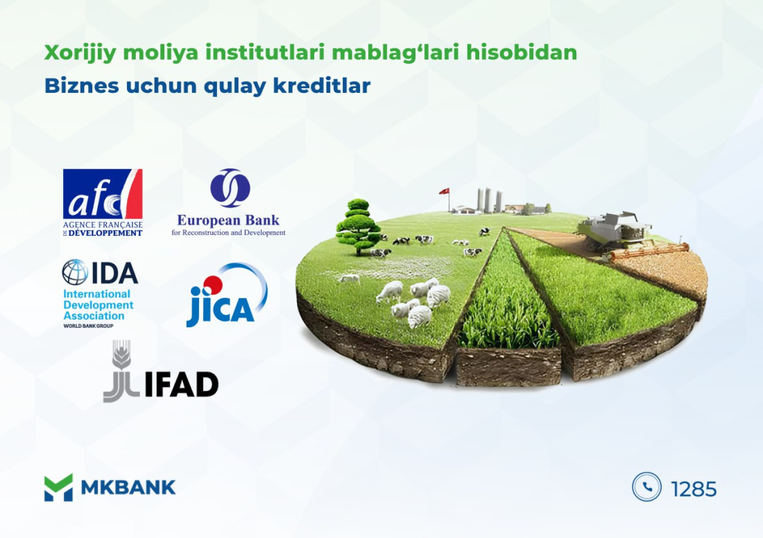 Xorijiy moliya institutlari mablag‘lari hisobidan biznes uchun qator ...